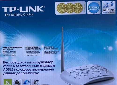 Adsl модем + wifi роутер TP-link TD-W8951ND