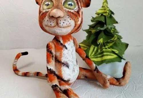 Интерьерная игрушка тигр ручной работы