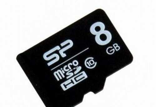 Карта памяти micro sd Class 10 Silicon Power 8gb
