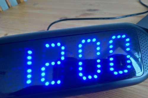 Светодиодные часы будильник термометр ночник