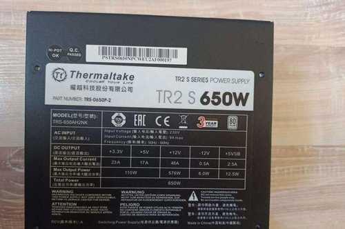 Блок питания thermaltake TR2S 650W