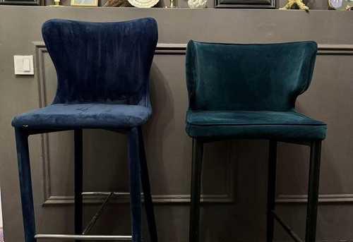 Синие барные стулья