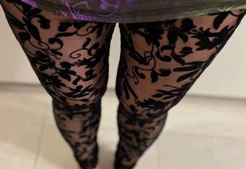 River Island 44p. Сетчатые легинсы Flora Black