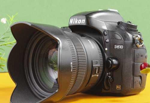 Фотоаппарат Nikon D610 kit Sigma 50mm f1.4 HSM