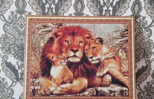 Картина из алмазной мозаики "Львиный прайд"