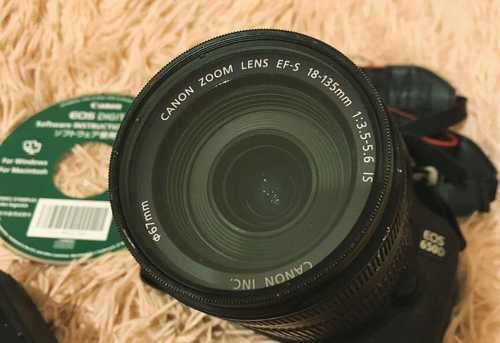 Зеркальный фотоаппарат Canon 650d Объектив 18-135m
