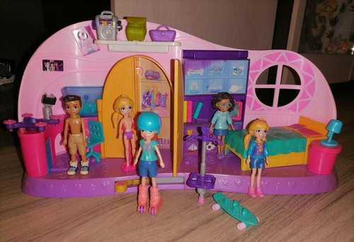 Домик polly pocket с куклами