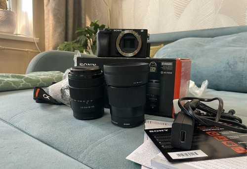 Sony alpha 6400 + объективы e18-135 и sigma f/1.4