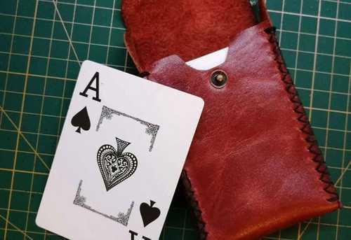 Кожаный чехол для игральных карт