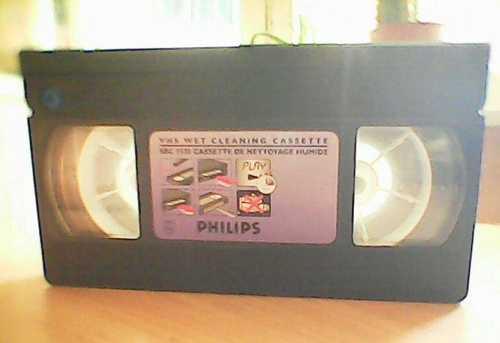 Чистящая видео кассета philips