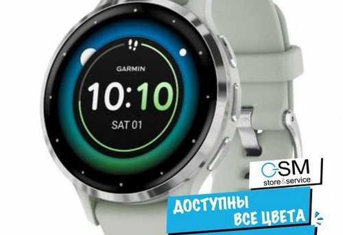 Умные часы Garmin venu 3S, серо-зеленый с