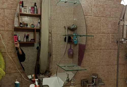 Зеркало в ванную бу 82*54
