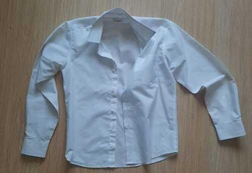 Рубашка белая на мальчика 140-146