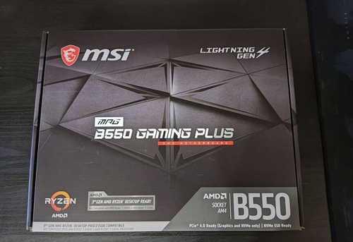 Материнка b550 MSI MPG Gaming Plus