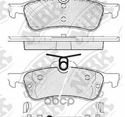 Колодки тормозные дисковые зад nibk 423
