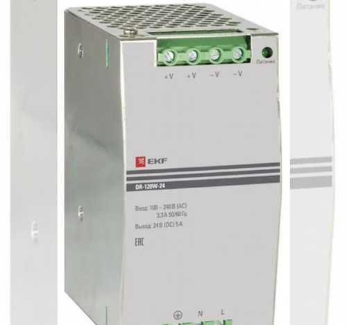 Блок питания 24В DR-120W-24 EKF dr-120w-24