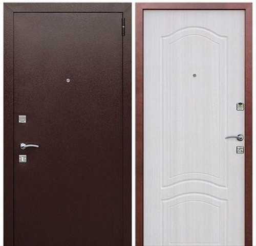 Дверь металлическая Dominanta белый ясень 860х2050