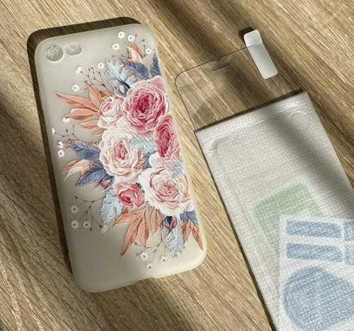 Чехол и стекло на iPhone 8