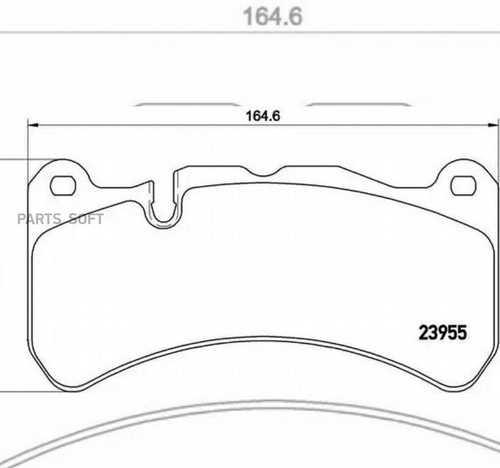 Колодки тормозные дисковые передн. mercedes-benz CLK (C209) 06/02-05/09 / mercedes-benz CLK Convert