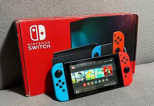 Nintendo switch rev 2 Чип + Игры + 128Gb