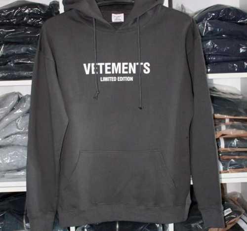 Худи vetements серое vhq (Арт.68623)