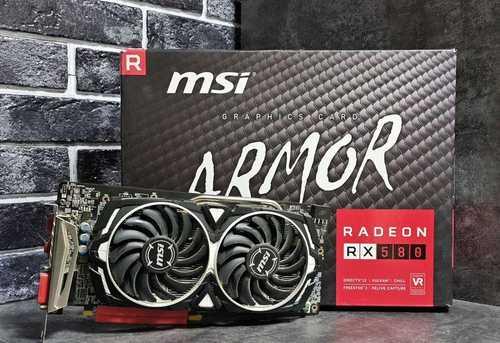 Видеокарта AMD RX 580 8GB MSI armor OC