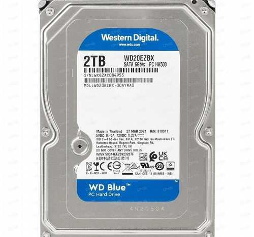 2 тб Жесткий диск WD Blue WD20ezbx