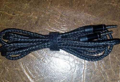 Аудио кабель AUX 4 на 4 pin, 3.5 на 3.5 мм jack