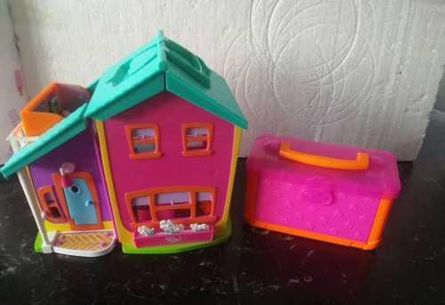 Домик и парикмахерская для магнитных Polly Pocket