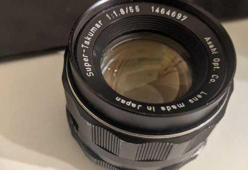 Объектив super takumar 55mm f1.8