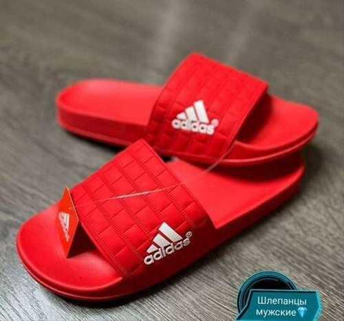 Шлепанцы мужские adidas красные