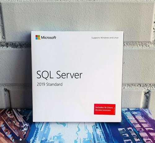 Microsoft SQL Server 2019 Standard DVD 10 Clt BOX