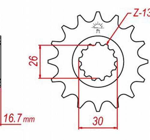 Звезда JT JTF333.16RB аналог Sunstar 52216