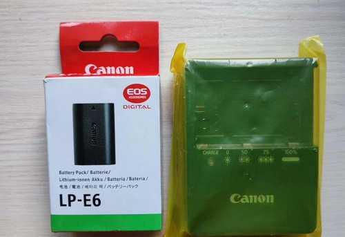 Canon lp-e6 + Canon lc-e6 Новый комплект