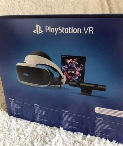 Шлем новый Sony PlayStation VRv2+PS Camera+Worlds