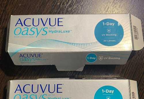 Однодневные линзы Acuvue Oasys hydraluxe -2.75,3