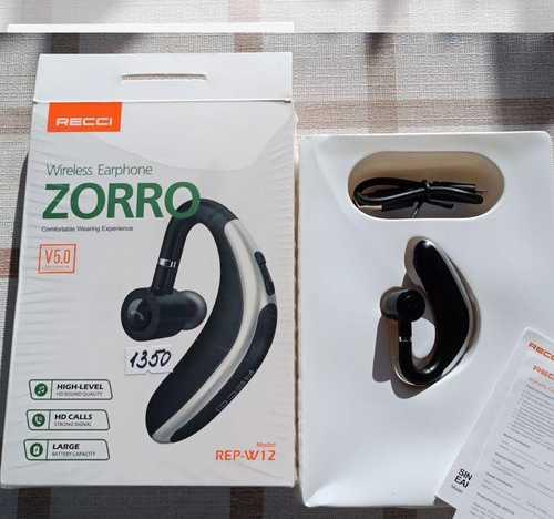 Bluetooth-гарнитура Recci Zorro REP-W12