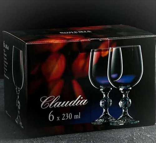 Бокалы для вина Bohemia Claudia 6*230ml