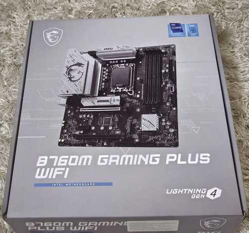 MSI B760M gaming plus wifi / DDR5 / LGA 1700 (Нова