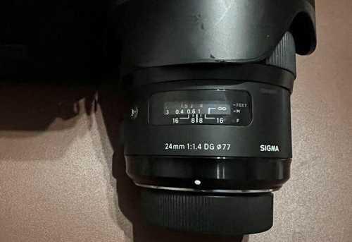 Объектив Sigma 24 1.4 DG HSM ART Nikon
