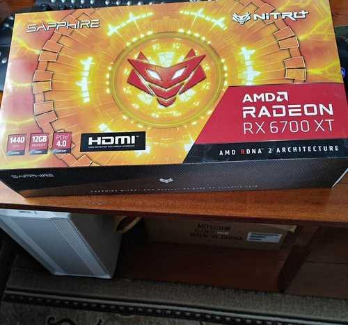 Видеокарта sapphire Radeon Rx 6700xt nitro  12Gb