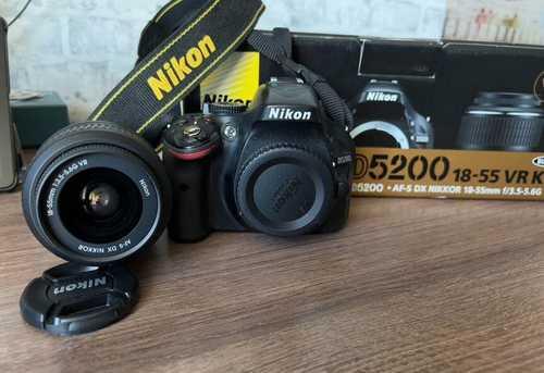 Фотоаппарат Nikon d5200 Kit 18-55 DX(пробег 16300)