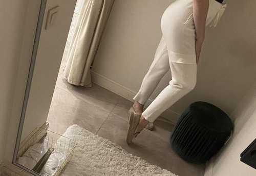 Брюки Zara Knit молочные новые трикотажные
