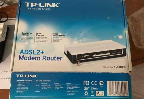 Модем роутер adsl2+ TP link TD8816