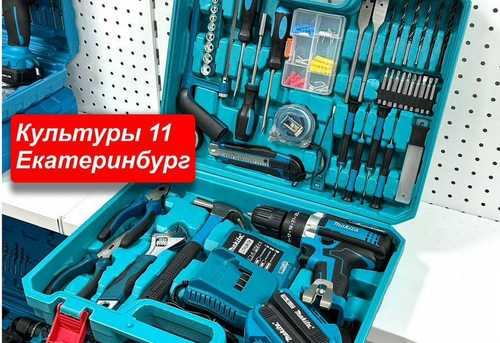 Шуруповерт makita + набор инструментов