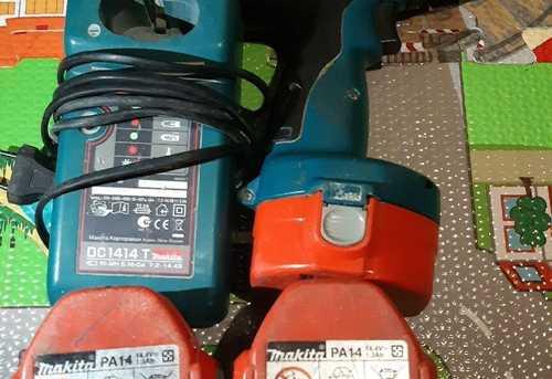 Шуруповерт makita 14v и 12v и зарядки от макита