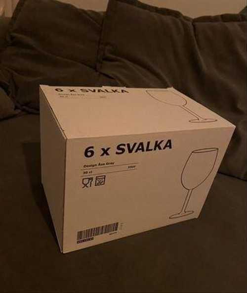 Бокалы для вина svalka IKEA 6 шт