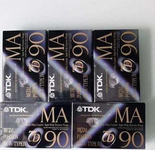 Аудиокассеты новые TDK MA-90