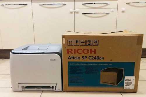 Цветной лазерный принтер Ricoh Aficio SP C240DN