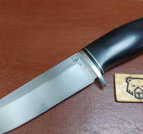 Нож "Рысь" кованая 95Х18, чёрный граб